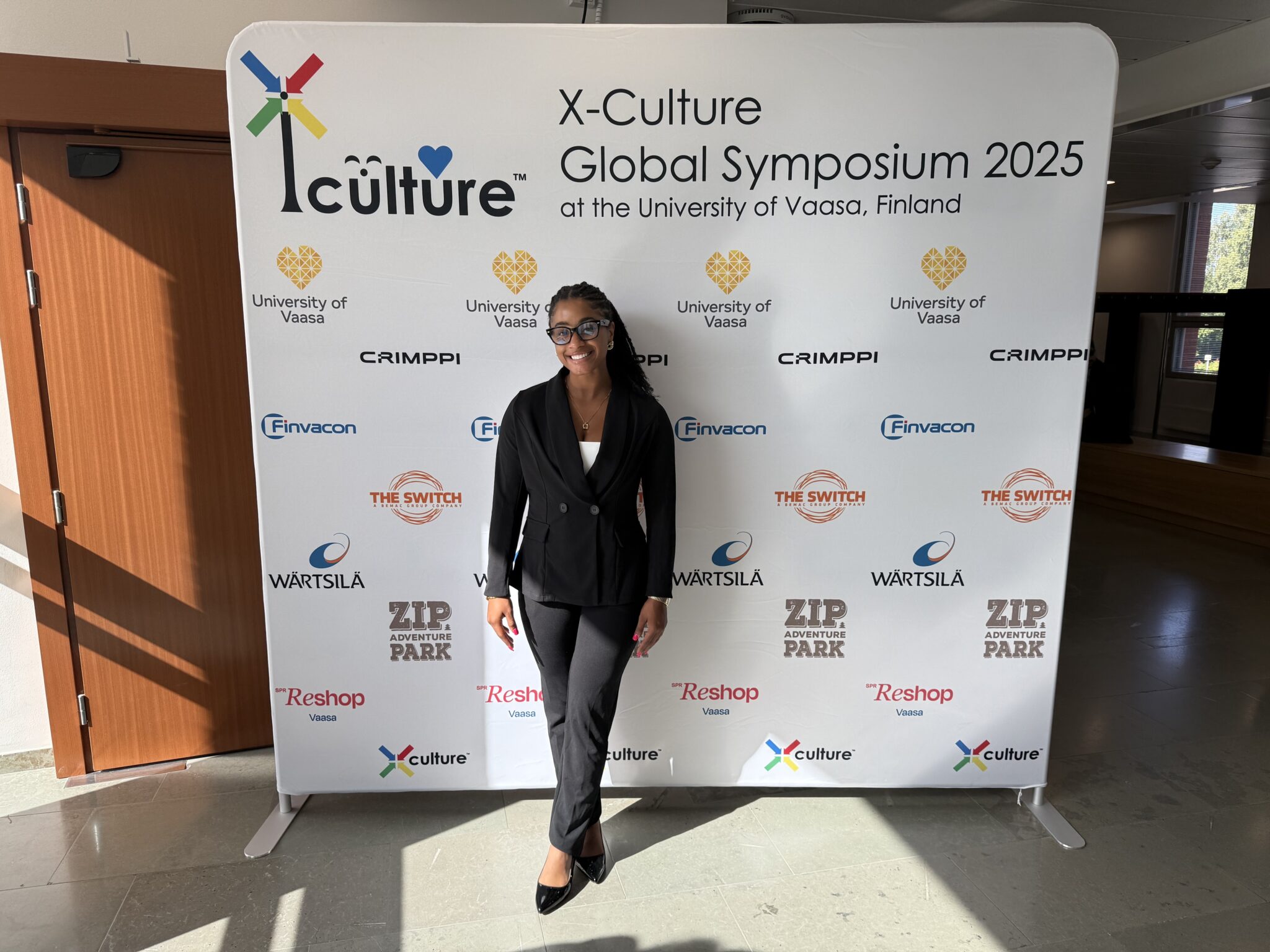 Nya GilChrist competes in the X-Culture Symposium in Finland